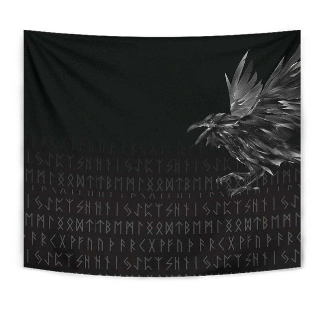 VIKING TAPESTRY - The Raven Of Odin Rune RLT12 $41.36 - PicClick AU