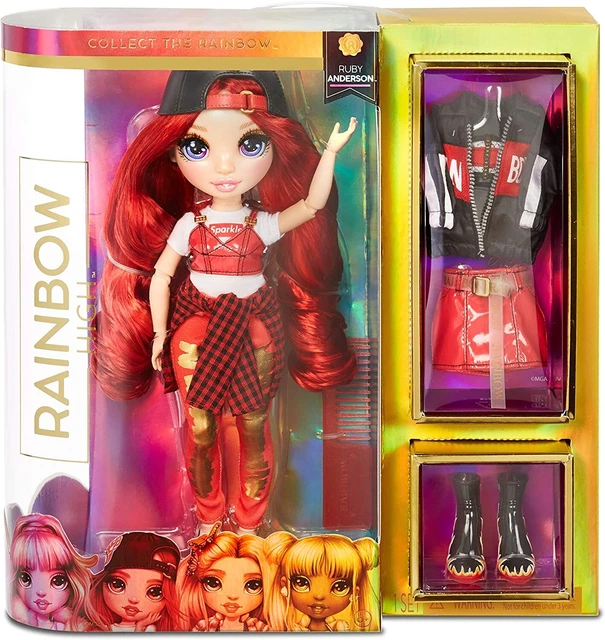 🌈 RAINBOW High RUBY ANDERSON Red Fashion Doll Series 1 NEW 🌈 £31.00 ...