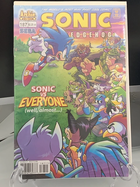 ARCHIE SONIC THE Hedgehog Comic Book #189 First Edit Bagged and Boarded ...