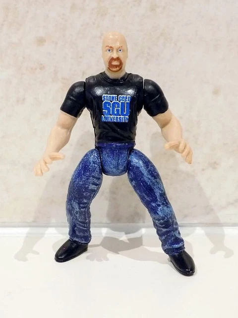 WWF STONE COLD Steve Austin Jakks Mini Wrestling Figure Wwe Survivor Series Wcw £3.99 - PicClick UK