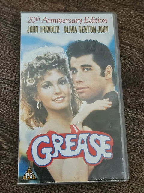 GREASE 20TH ANNIVERSARY VHS Video Tape Sealed Olivia Newton John John ...