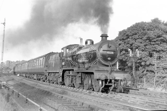 PHOTO BR British Railways Steam Locomotive Class 2P-B 40618 Neilston ...