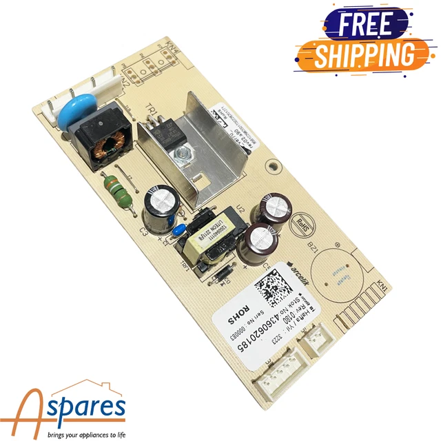 GENUINE 4360625185 Beko Fridge Freezer PCB Control Board Label £25.95 ...