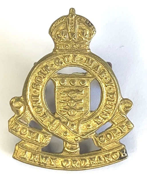 ROYAL ARMY ORDNANCE Corps Collar Badge 34x26mm (F2) £2.50 - PicClick UK