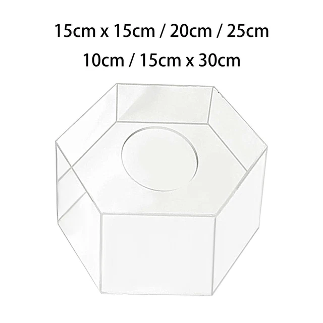 FILLABLE CAKE PILLAR Stand, Clear Acrylic Cake Box Stand, £17.15 ...