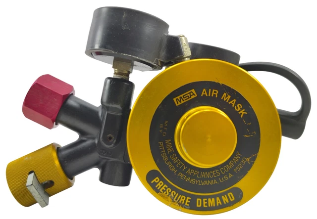MSA MEDIZINISCHE SCBA Gas Air Mask Regulator Für Self-Contained Atmung ...