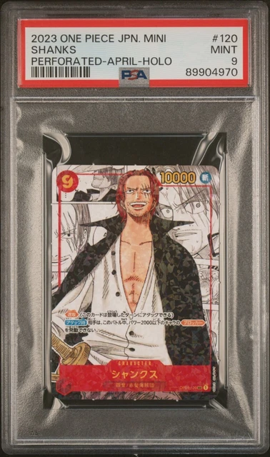 ONE PIECE MINI Japanese Card Foil Manga Shanks OP01-120 Romance Dawn ...