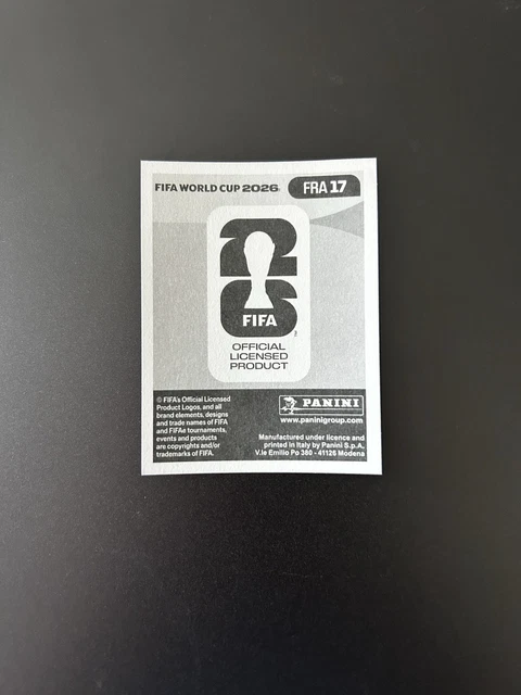 PANINI FIFA WORLD Cup 2026 Desire Doue Purple Sticker France FRA 17 1: ...