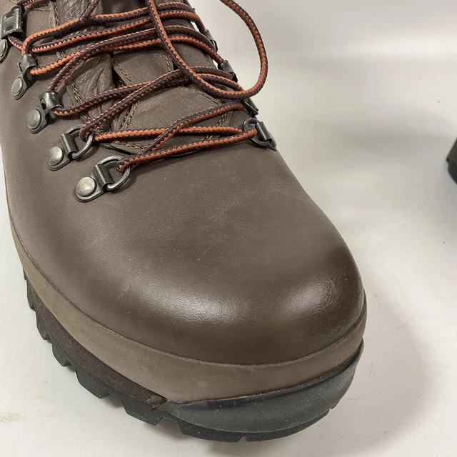 ALT-BERG 'DEFENDER' BROWN Leather Military Combat Hiking Boots UK 9 ...