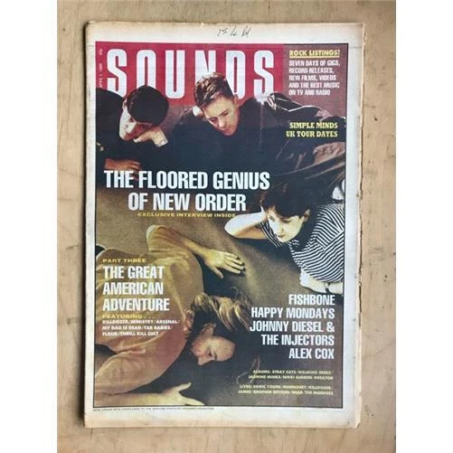 NEW ORDER SOUNDS Magazine April 1 1989 - New Order Cover + Exclusive ...