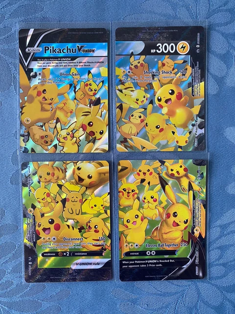 POKEMON PIKACHU V Union Celebrations 25th Anniversary SWSH139-142 ...