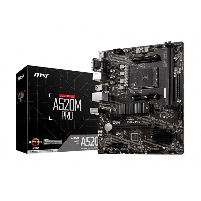 MSI A520M PRO Socket Am4/A520/Ddr4/S-Ata 600/Micro Atx £71.35 - PicClick UK
