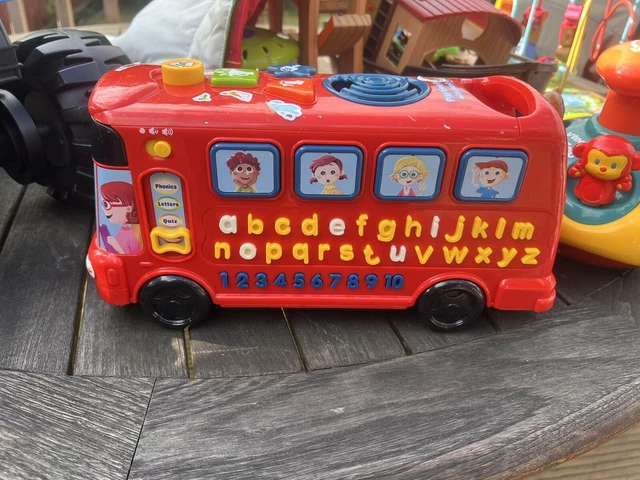 VTECH PLAYTIME BUS with Phonics Interactive Talking Bus That Teaches ...