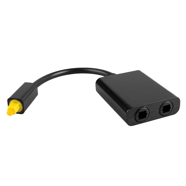 PLUG&PLAY TOSLINK SPLITTER 1 to 2 Switch Digital Audio Wire Adapter $20 ...