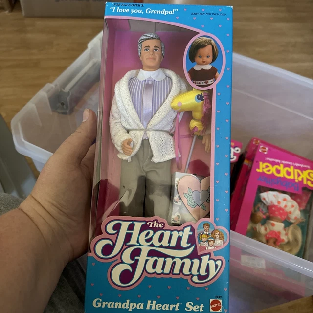 VINTAGE MATTEL 1986 The Heart Family Grandfather Ken MIB Grandpa Doll ...