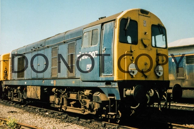 UK DIESEL TRAIN Railway Photograph Of Class 20 20007 Loco. Rm20-11 £1. ...