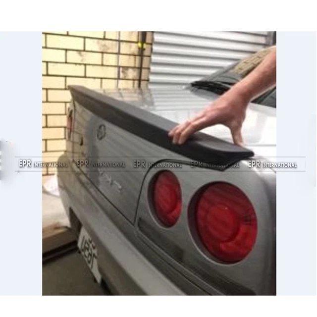 FOR NISSAN SKYLINE R34 FRP unpainted Rear Trunk Spoilers Wings Lip ...