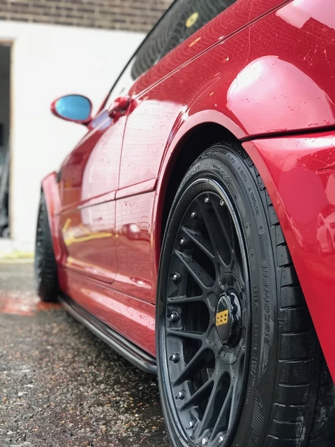 BMW E46 MSPORT fibreglass side skirt extensions drift jdm style m3 ...