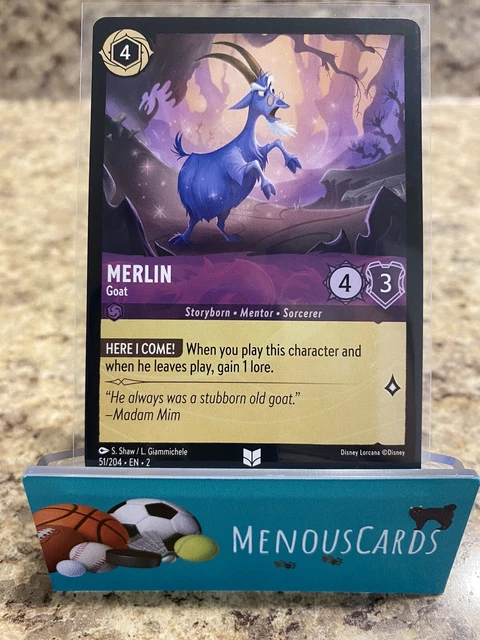DISNEY LORCANA: RISE of the Floodborn - Merlin - Goat - 51/204 $2.09 ...
