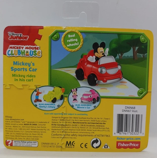 FISHER-PRICE DISNEY JUNIOR Mickey Mouse Clubhouse Mickey's Sports Car ...