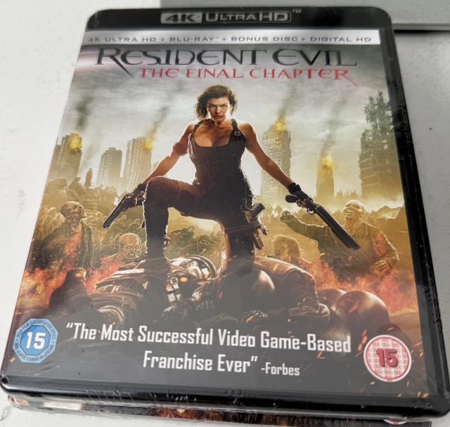 RESIDENT EVIL: THE Final Chapter 4K UHD Blu-ray with Subtitles, New and ...