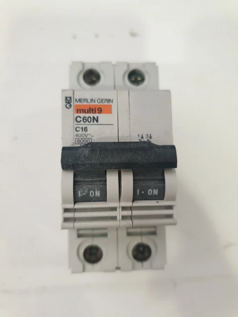 INTERRUTTORE MAGNETOTERMICO MERLIN Gerin Multi 9 C60N C16 EUR 20,92 ...