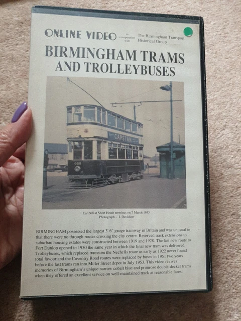 BIRMINGHAM TRAMS AND Trolley Buses VHS £2.50 - PicClick UK