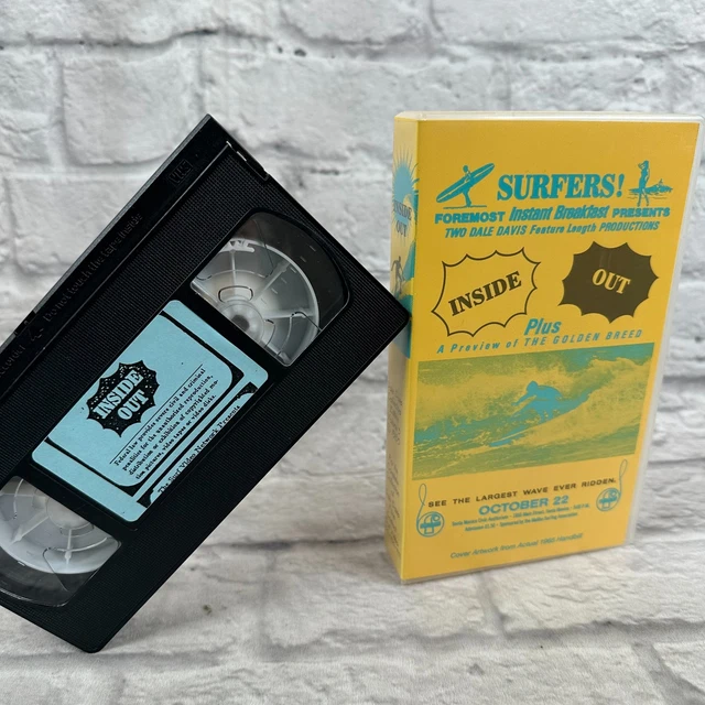 SURFEURS INSIDE OUT VHS 1965 Dale Davis Collectors Série Volume 3 Plus ...
