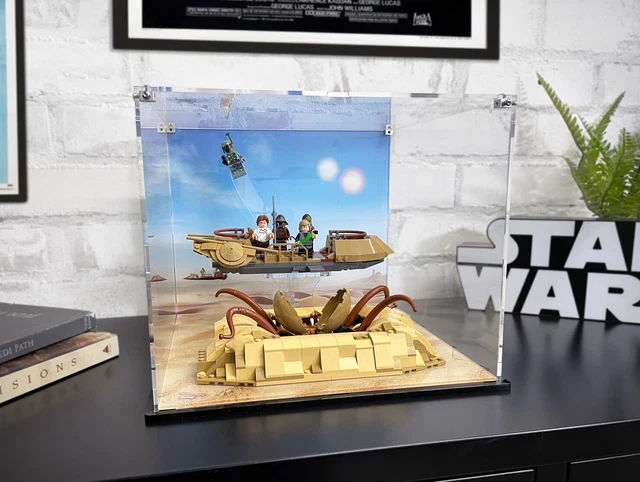 BRIXBOX DISPLAY CASE for LEGO® Star Wars Desert Skiff & Sarlacc Pit ...