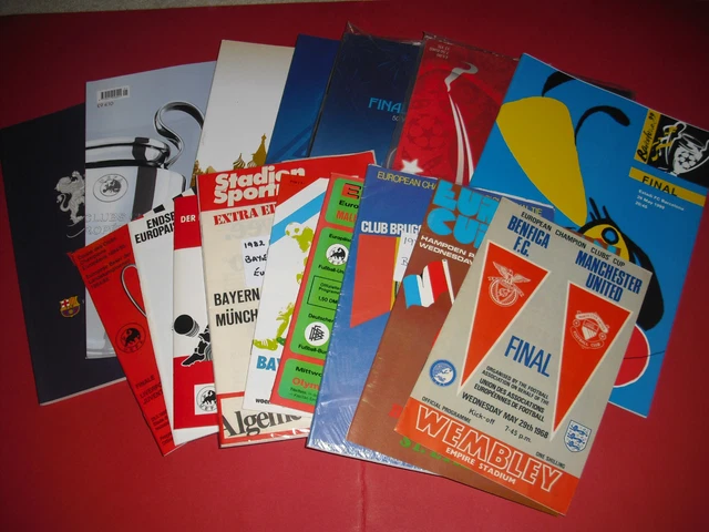 EUROPEAN CUP FINAL / Champions League Final Programmes - Choose From ...