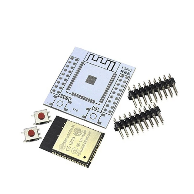 ESP32 ESP-WROOM-32 IOT Wifi Wireless Bluetooth Module + ESP-32S Adapter ...
