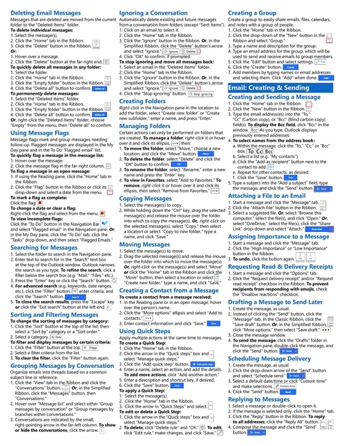 NEW OUTLOOK FOR Microsoft 365 Training Guide Quick Reference Cheat Sheet $12.50 - PicClick CA