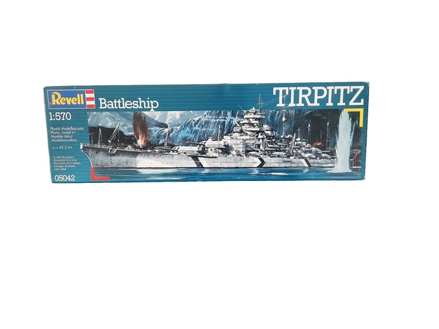 REVELL TIRPITZ GERMAN Battleship 1/570 Scale Plastic Model Kit 05042 ...
