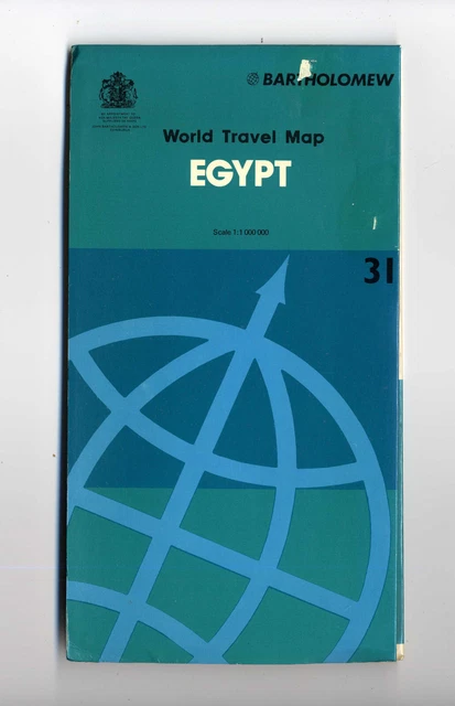 EGYPT BARTHOLOMEW WORLD Travel Map vintage 1978 £7.00 - PicClick UK