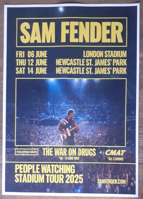 SAM FENDER - live band music show 2025 TOUR promotional tour concert ...