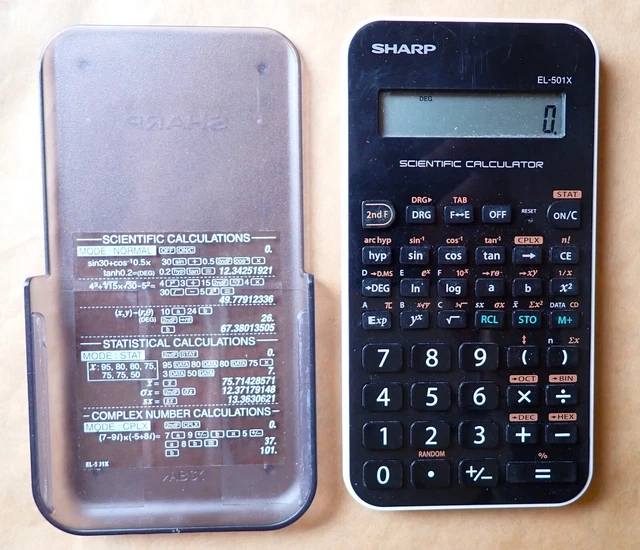 SHARP EL-501X SCIENTIFIC Calculator $4.00 - PicClick