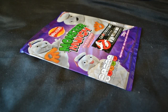 UK EMPTY CRISP Packet Ghostbusters Afterlife Pickled Onion Monster ...
