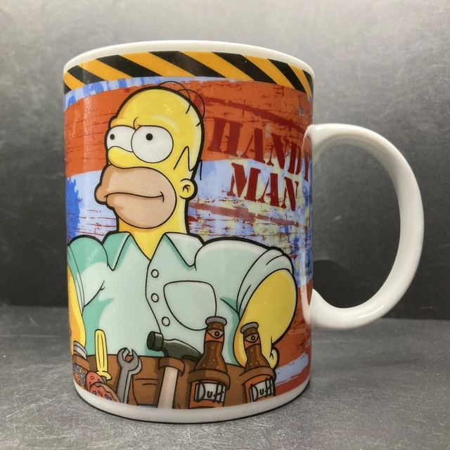 THE SIMPSONS 2009 Homer Danger Man at Work Handy Man ceramic mug ...