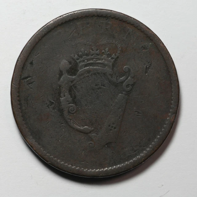 1805 IRELAND HIBERNIA One Penny King George III British Coin Great ...