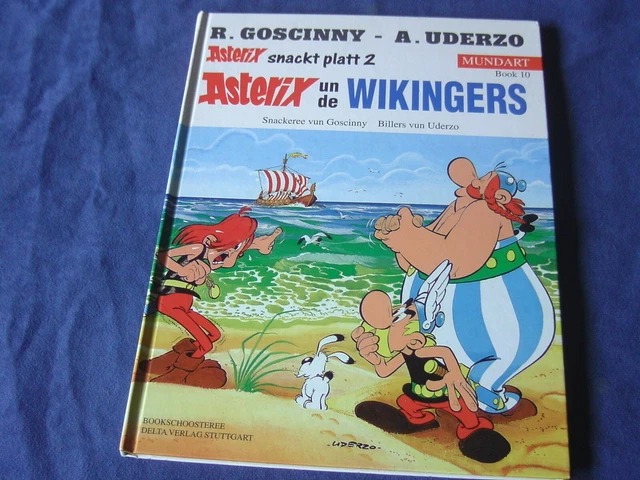 ASTERIX UN DE Wikingers, Asterix snackt Platt 2, Mundart, Book 10 EUR 8 ...