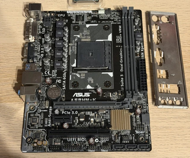 ASUS A68HM-K FM2+ A68 Micro ATX Motherboard With IO Shield £21.50 ...