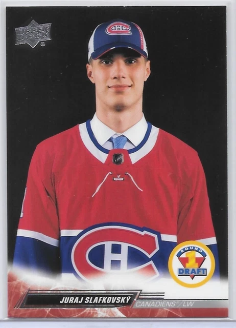 JURAJ SLAFKOVSKY 2022-23 Pz Esterno 1 Rookies Rookie Sp Rc/Slovacchia/#1 Scelta/Come È EUR 5,71 ...