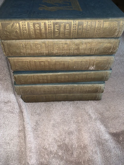 SHAKESPEARE VALPY’S PICTORIAL edition 6 volumes EUR 29,28 - PicClick IT