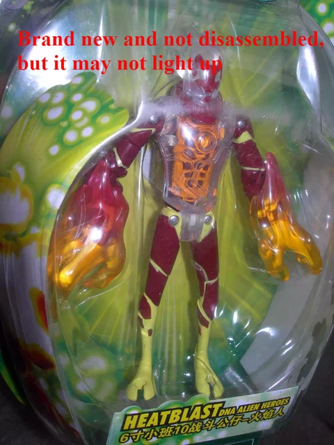 BEN10 HEATBLAST DNA ALIEN HEROES Figure Model Toy Ornament 1PC 6 Inches ...