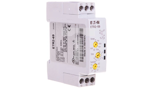 TIME RELAY 1P 3A 0.05sec-100h 24–240V AC, 24–48V DC multifunction ETR2 ...