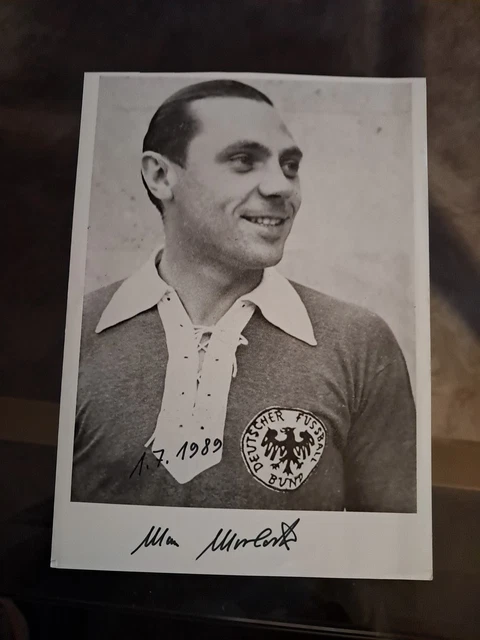 DFB AUTOGRAMMKARTE MAX Morlock WM 1954 original signiert EUR 9,16 ...