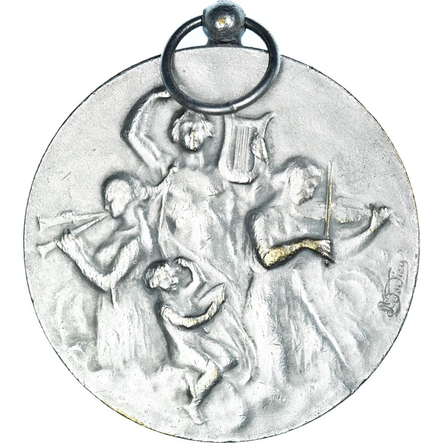 FRANCE, MÉDAILLE, CONCOURS de Musique, Metz, Lamourdedieu, TTB, Bronze ...