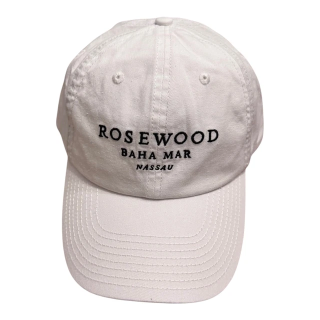 BAHA MAR NASSAU Bahamas Hat Cap Adult White Adjustable Strapback ...