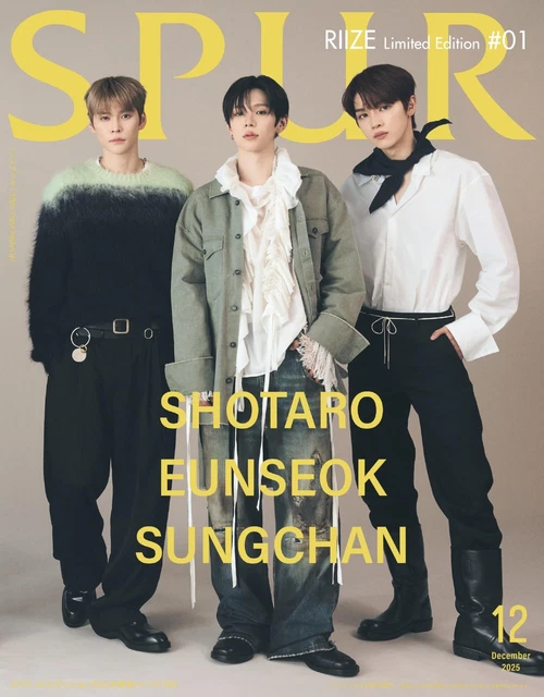 SPUR MAGAZINE DEC 2025 Japan RIIZE Shotaro Eunseok Sungchan Cover ...