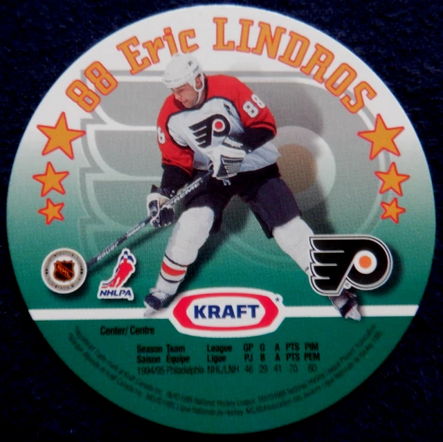 KRAFT PEANUT BUTTER NHL 1995 -96 All-Star Disc, Eric Lindros ...